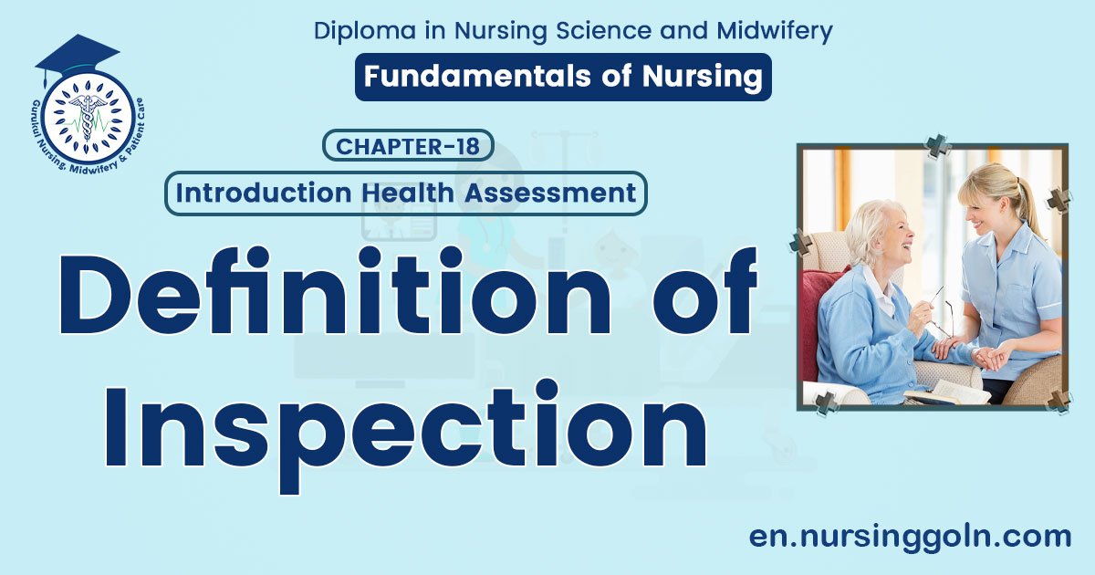 Definition of Inspection | CHAPTER 18 | Fundamentals of Nursing ...