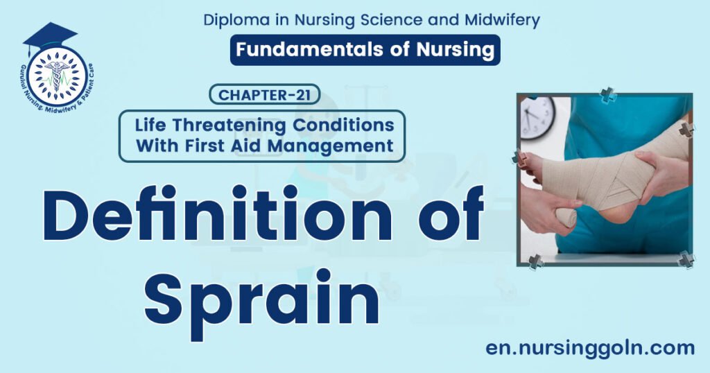 Definition of Sprain | CHAPTER 21 | Fundamentals of Nursing - Nursing ...