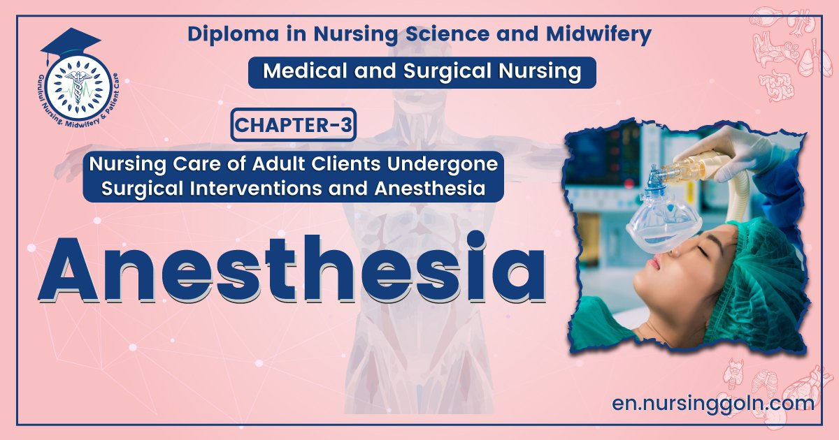 Definition of Anesthesia | CHAPTER-3 | Medical and Surgical Nursing ...