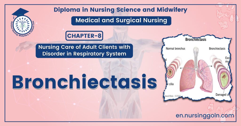 Definition of Bronchiectasis | CHAPTER-8 | Medical and Surgical Nursing ...
