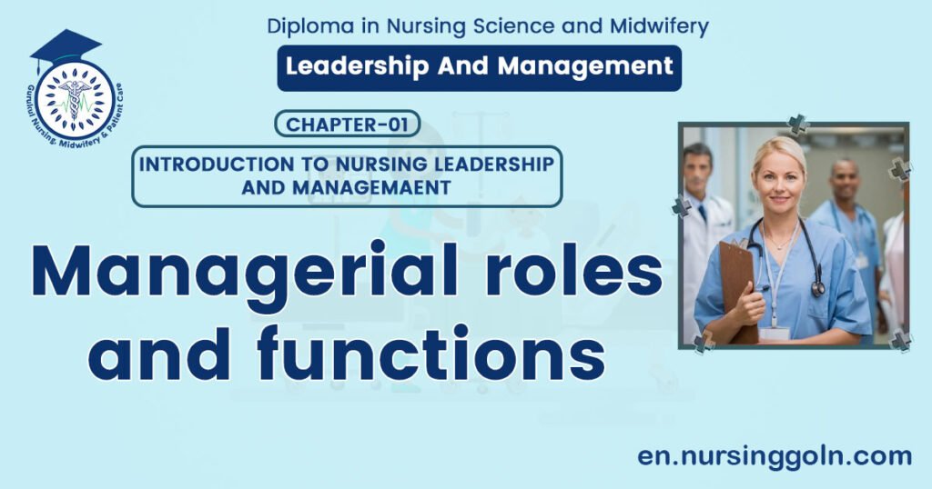 Managerial roles and functions | CHAPTER 1 | Leadership And Management ...